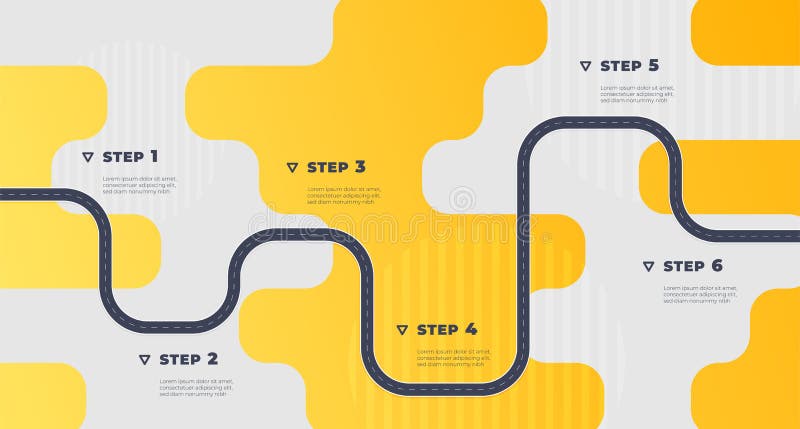 Timeline With Execution Points Workflow Infographics Vector