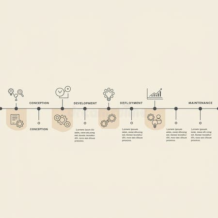 Timeline Flowchart Depicting Phases: Conception, Development ...