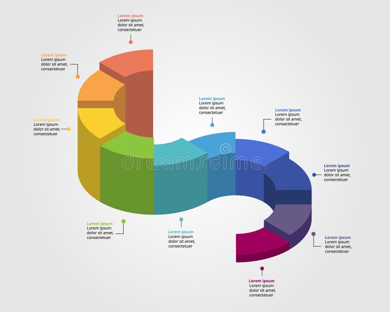 Timeline Graph Chart Template for Infographic for Presentation for 10 ...
