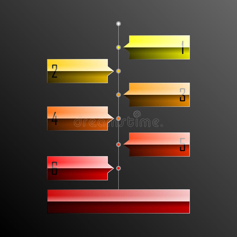 Color Step Design with Colour Icon Timeline Template/graphic or Stock ...