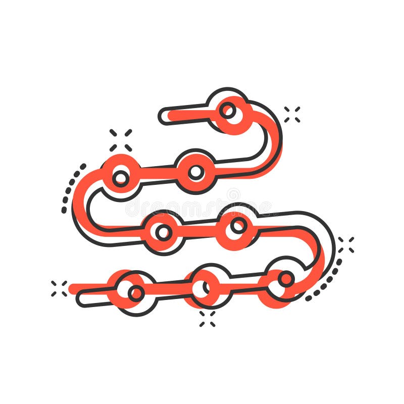 Timeline Icon in Comic Style. Progress Cartoon Vector Illustration on ...