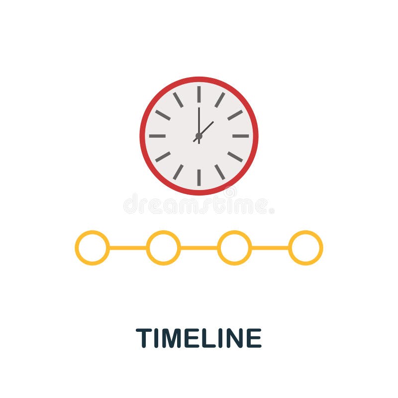 Timeline Icon. Flat Sign Element from Data Analytics Collection ...