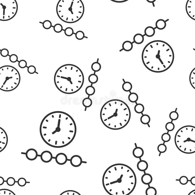 Timeline Icon in Comic Style. Progress Cartoon Vector Illustration on ...