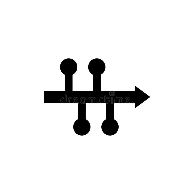 Timeline Icon Vector Sign and Symbol Isolated on White Background ...