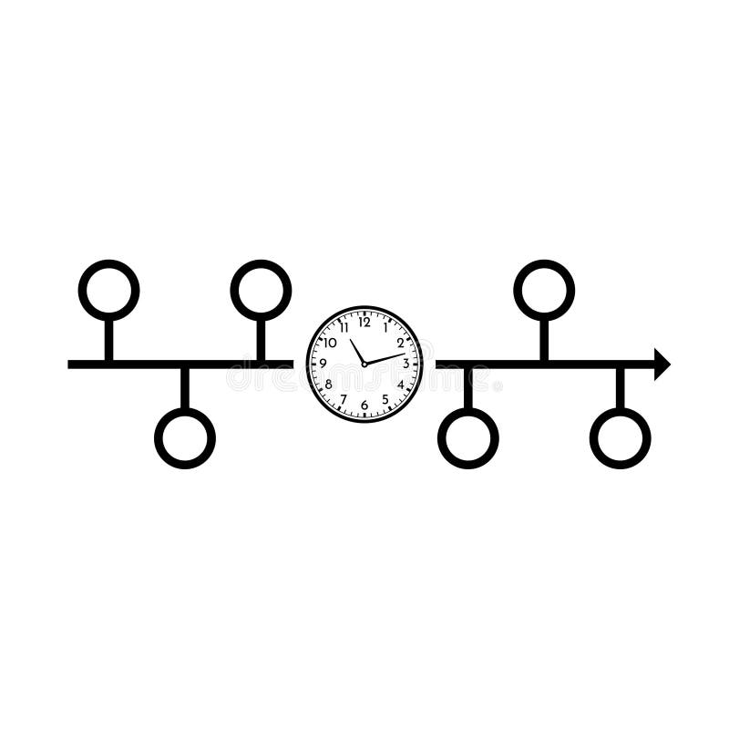 Timeline Icon Logo Isolated on White Background Stock Vector ...