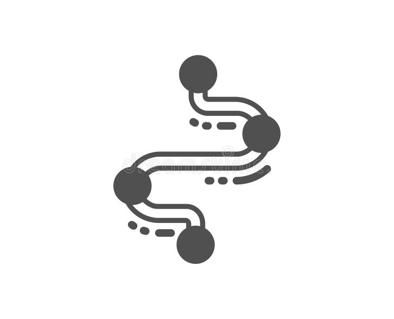 Timeline Icon. Project Process, Journey Path Sign. Vector Stock Vector ...