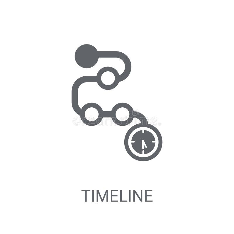 Timeline Icon. Trendy Timeline Logo Concept on White Background Stock ...