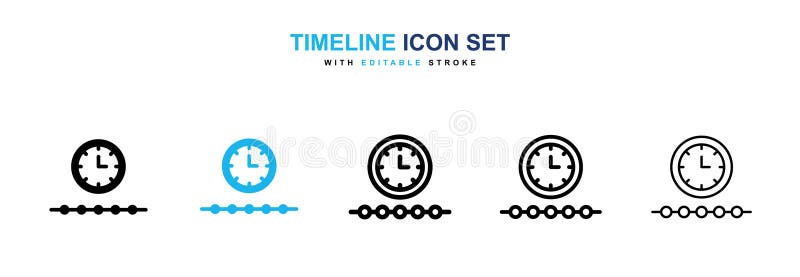 Timeline icon vector stock vector. Illustration of concept - 348443077