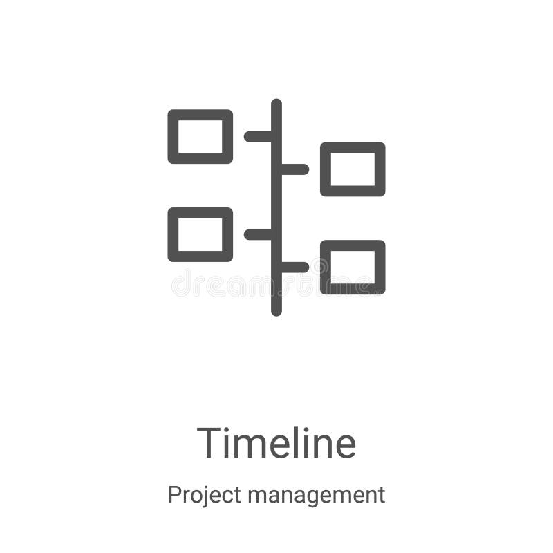 Timeline Icon in Flat Style. Progress Vector Illustration on White ...