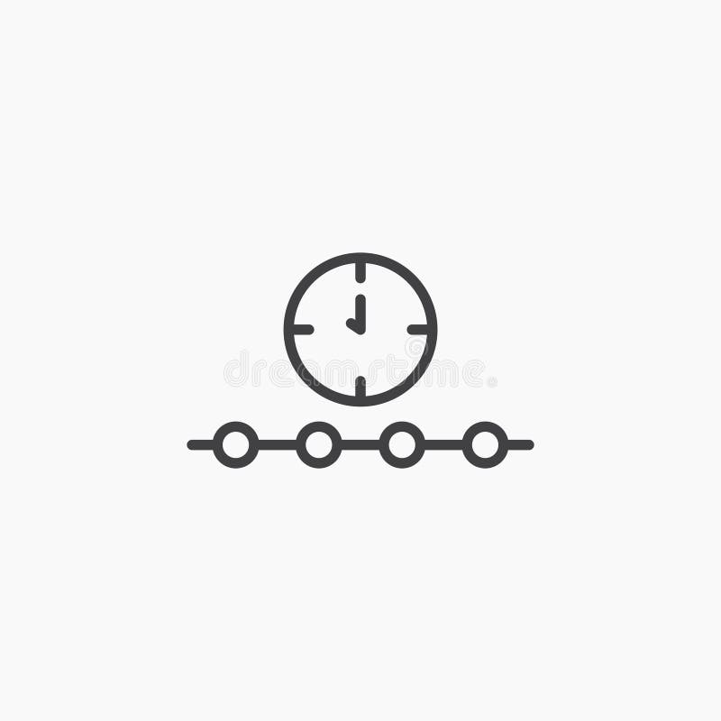 Timeline icon vector stock vector. Illustration of website - 348312960