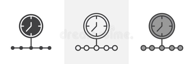 Timeline icon vector stock vector. Illustration of website - 348469759