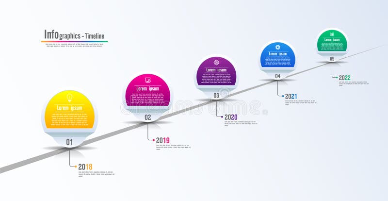 Timeline Infographic Business Abstract Background Elements Template ...