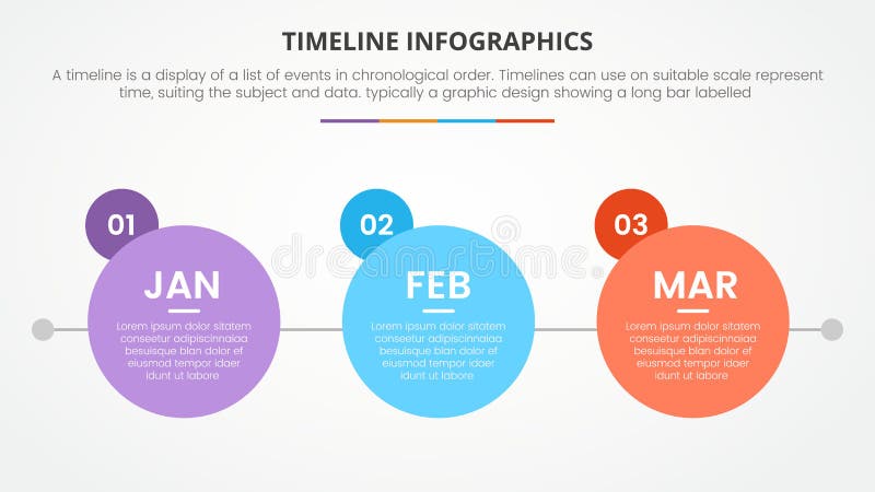 Timeline Infographic Concept with Simple Minimalist Information for ...
