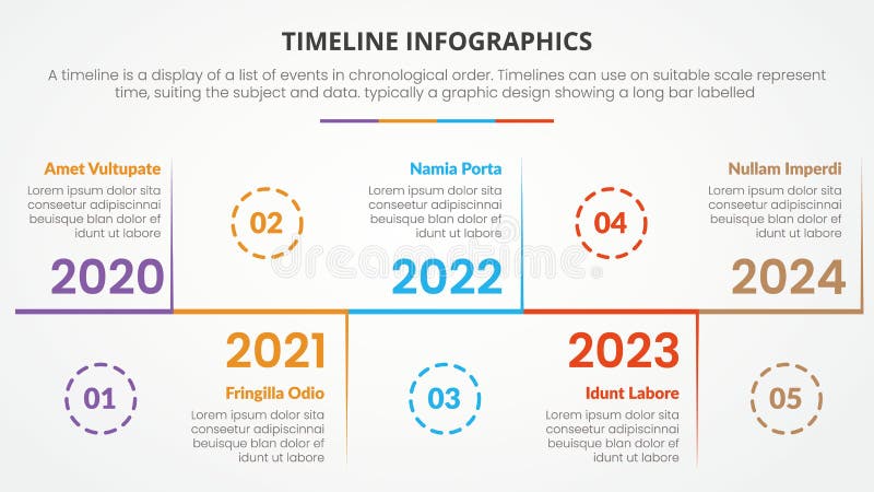 Timeline Infographic Concept with Simple Minimalist Information for ...