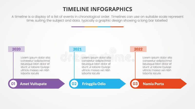 Timeline Infographic Concept with Circle Number Label for Slide ...