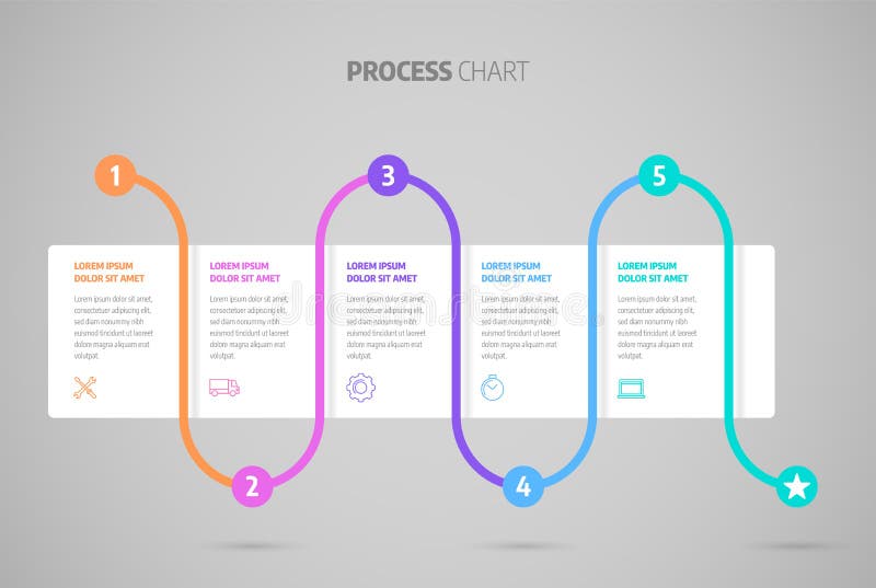 Timeline Infographic Design or Process Chart. Business Data Stock ...