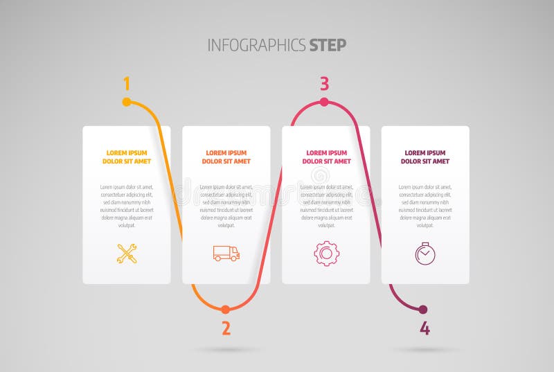 Timeline Infographic Design or Process Chart. Business Data. Stock ...