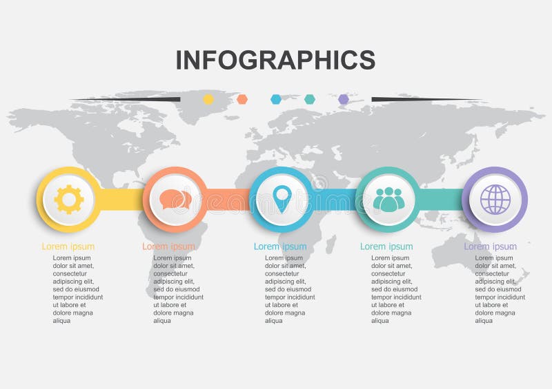 Timeline Infographic Design Template with 5 Banners Stock Vector ... Timeline Infographic Design Template with 5 Banners Stock Vector ...