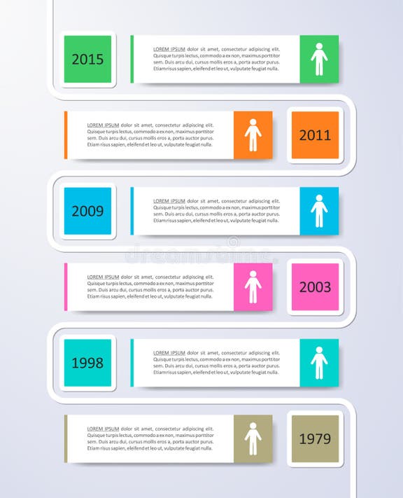 Timeline Infographic Design Template Stock Vector - Illustration of ...