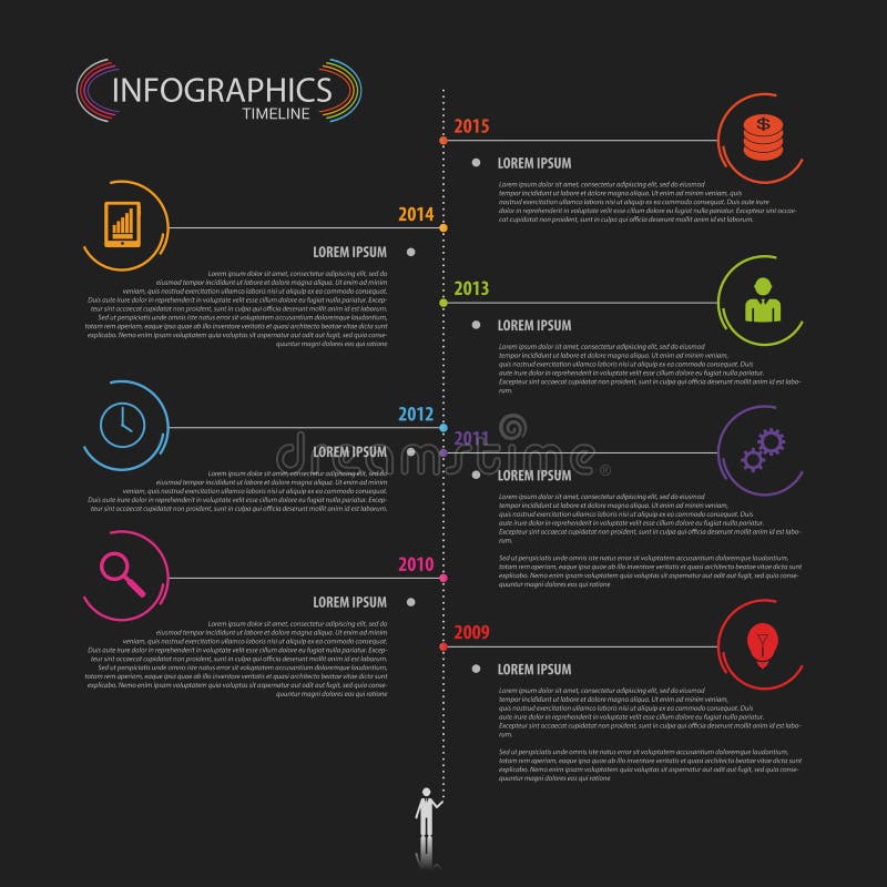 Timeline Infographic Design Template. Vector Illustration Stock Vector ...