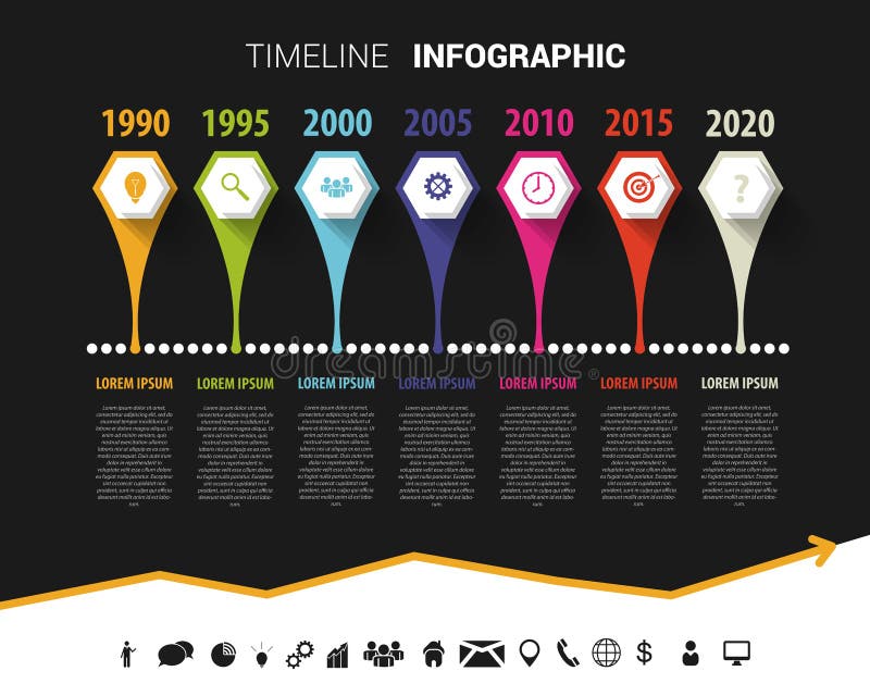 Timeline Infographic Design Template. Vector Illustration Stock Vector ...