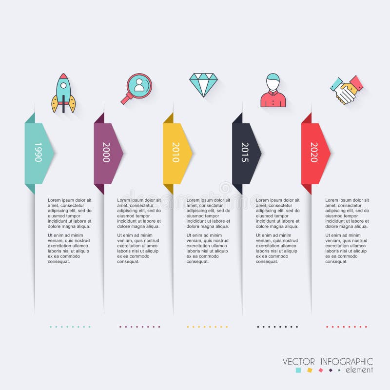 Timeline Infographic Design Templates. Charts, Diagrams Stock Vector ...