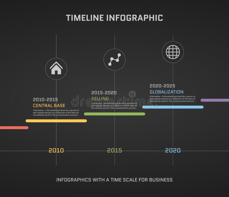 Timeline Infographic Design Templates. Stock Vector - Illustration of ...
