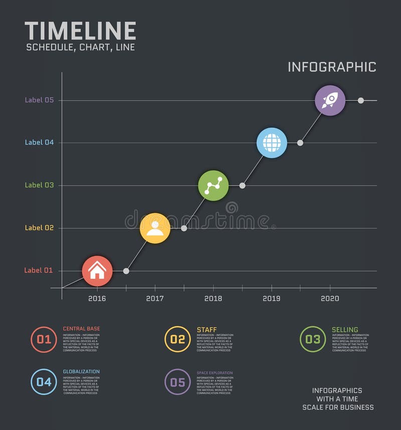 Timeline Infographic Design Templates. Stock Vector - Illustration of ...