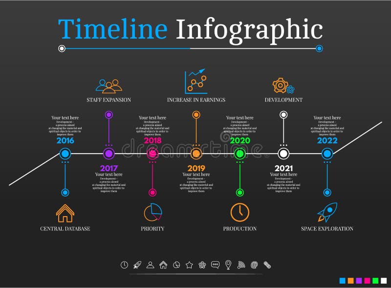 Timeline Infographic Design Templates # 3 Stock Vector - Illustration ...