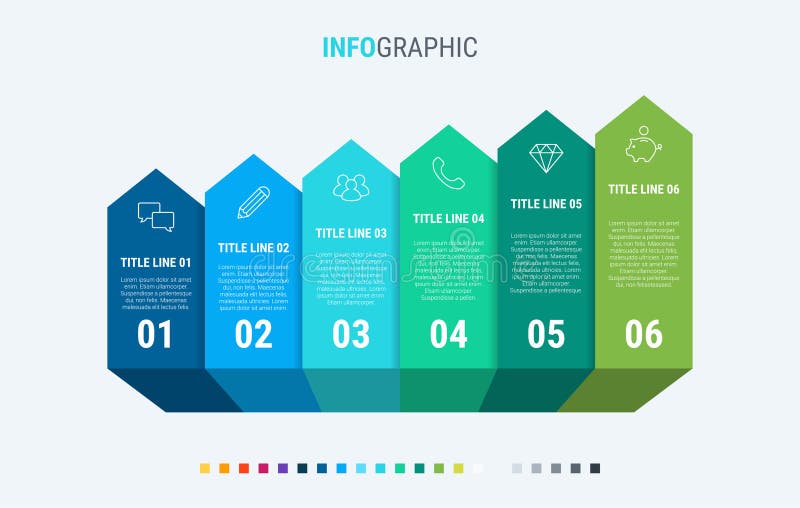 Vector Infographics Timeline Design Template with Chart Elements ...