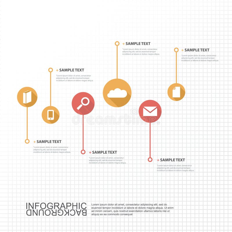 Timeline Infographic Design with Your Text and Icons Stock Vector ...