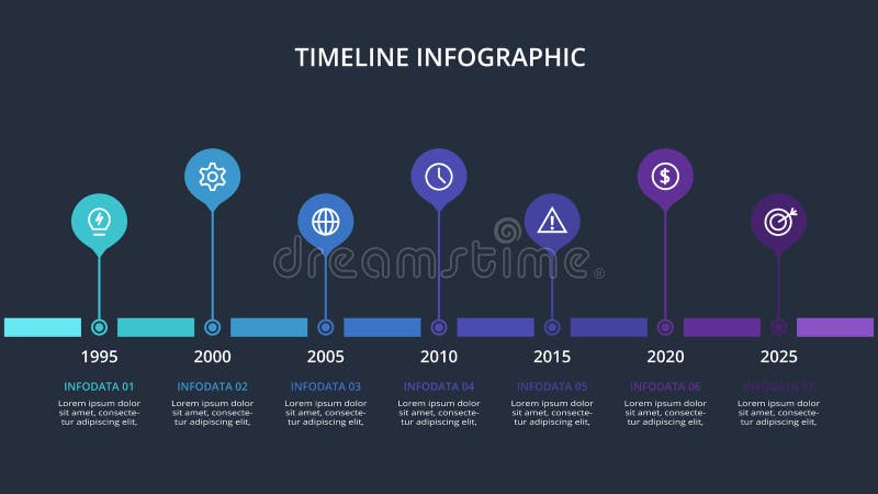 Timeline Infographic Design Vector and Marketing Icons for Workflow ...