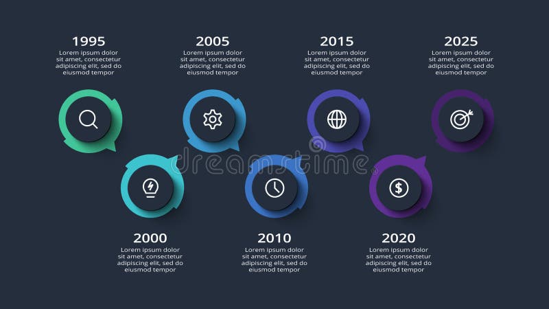 Timeline Infographic Design Vector and Marketing Icons for Workflow ...
