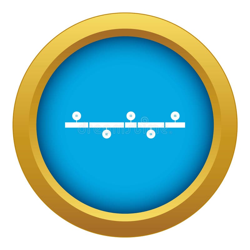 Timeline Infographic Icon Digital Blue Stock Vector - Illustration of ...