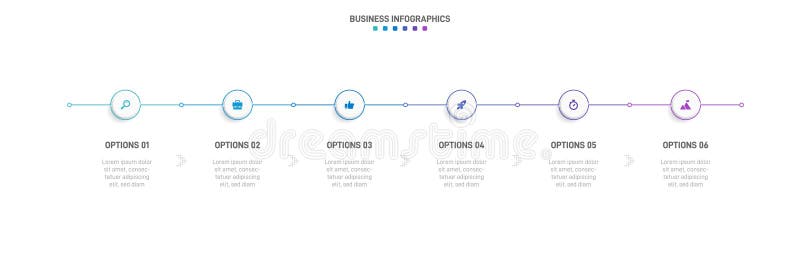 Timeline Infographic with Infochart. Modern Presentation Template with ...