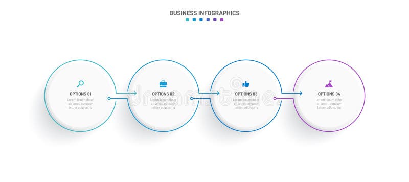 Timeline Infographic with Infochart. Modern Presentation Template with ...
