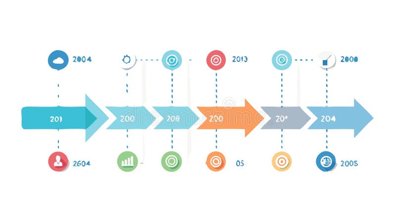 Timeline Infographic with Milestones and Data, Vector Design Generative ...