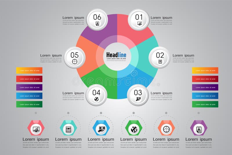 Timeline Infographic , Organization Chart. Stock Illustration ...