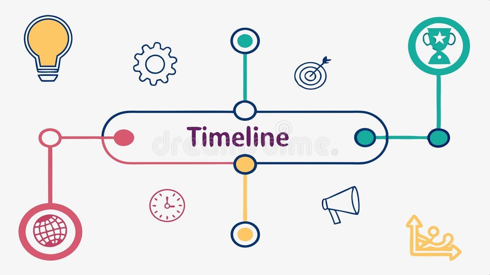 Timeline Infographic, Process Chart for Business Designs Vector Design ...