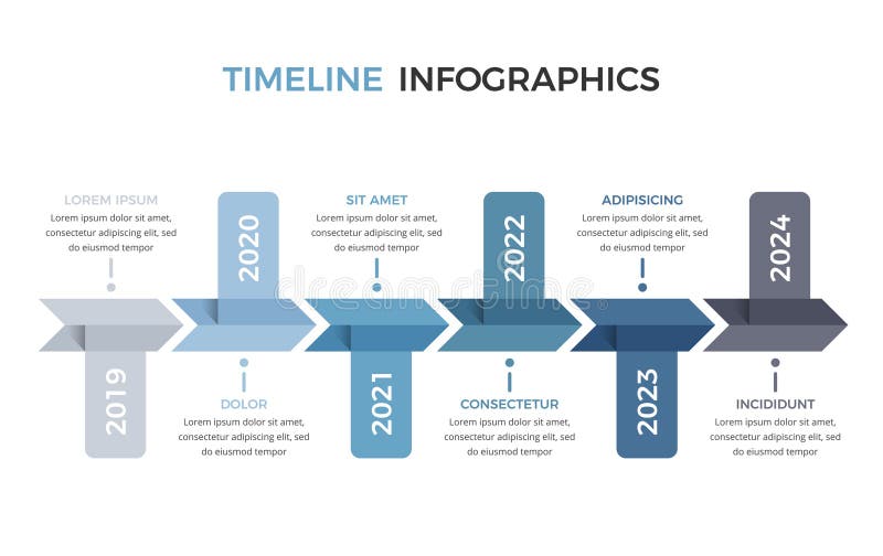 Timeline Infographic Template Stock Vector - Illustration of ...
