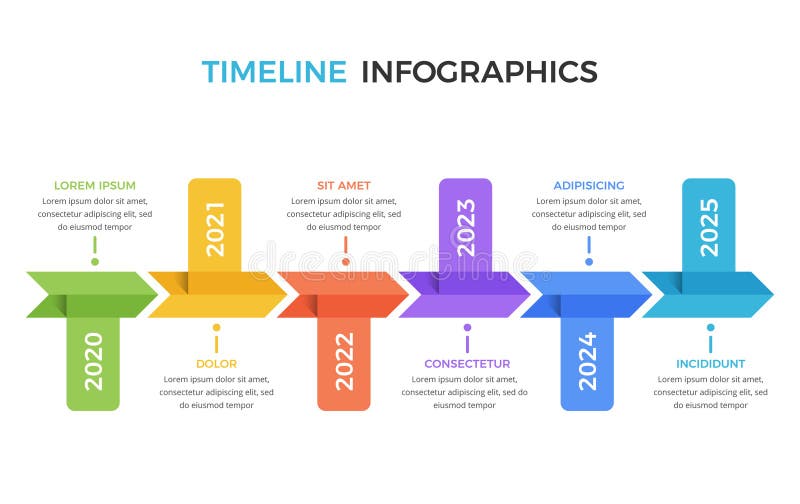 Timeline Infographic Template Stock Vector - Illustration of ...