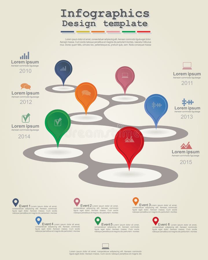 Infographic Template with Place for Your Data. Vector Illustration ...