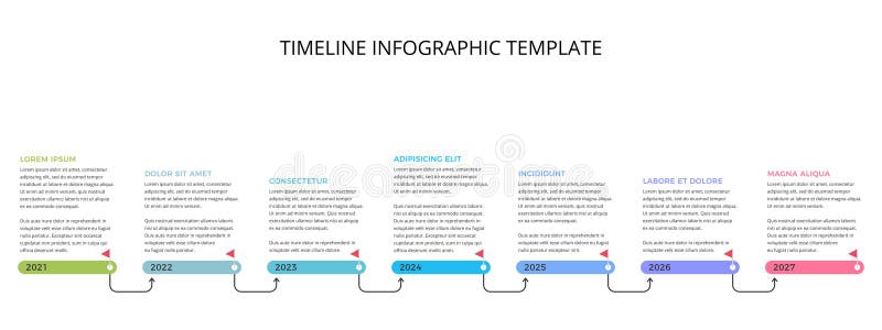 Timeline Infographic Template Stock Illustration - Illustration of ...