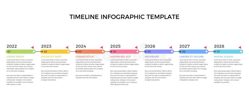 Timeline Infographic Template Stock Illustration - Illustration of ...