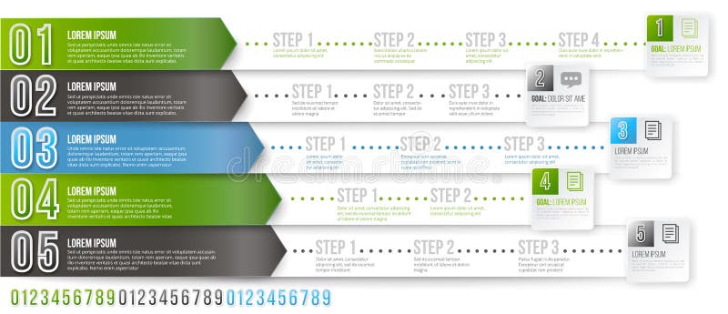 Timeline Infographic Template Stock Vector - Illustration of check ...