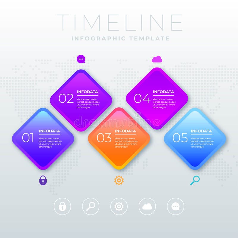 Timeline Infographic Tools Business Template, Can Be Used for ...