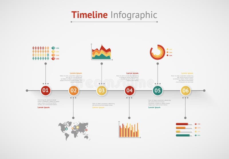 Infographic Timeline Map