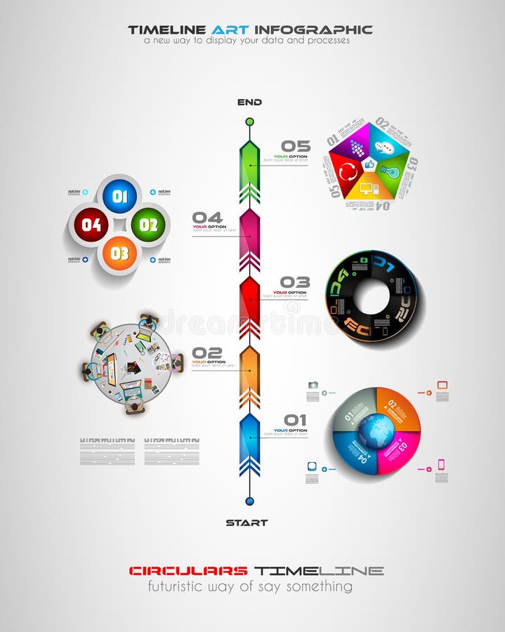 Timeline To Display Your Data with Infographic Stock Vector ...