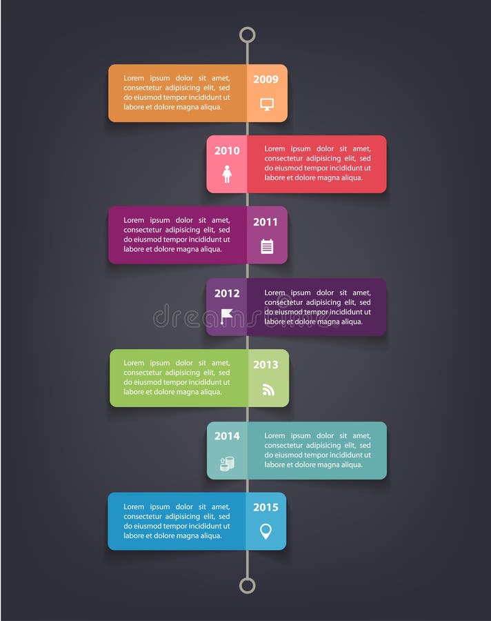 Timeline Infographics Design Template with 7 Options, Process Diagram ...