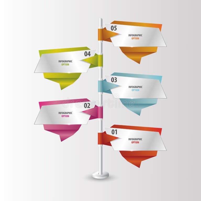 Timeline Infographics. Flags Stock Vector - Illustration of graph, info ...